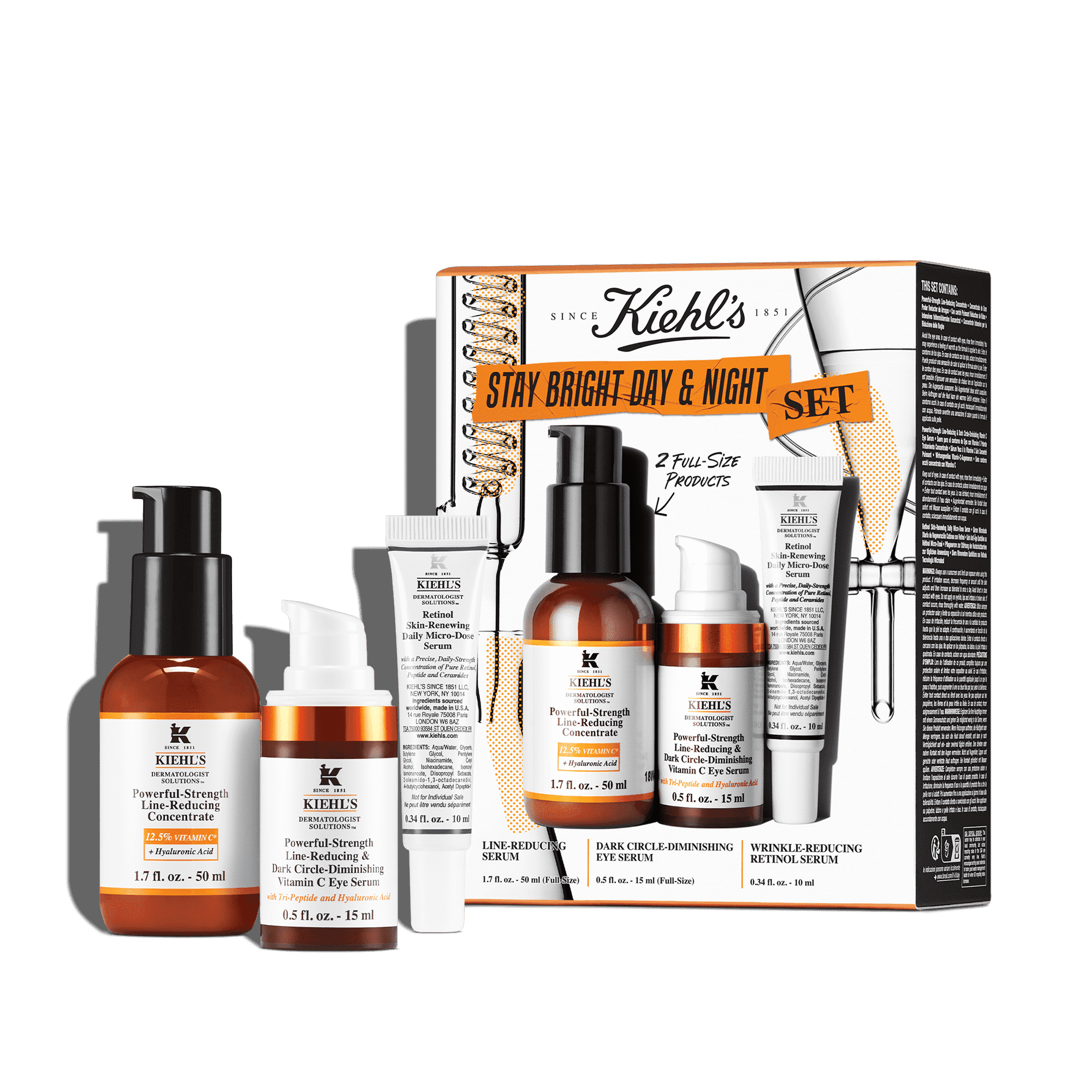 Stay Bright Day & Night Set mit Retinol- und Vitamin-C | Kiehl's